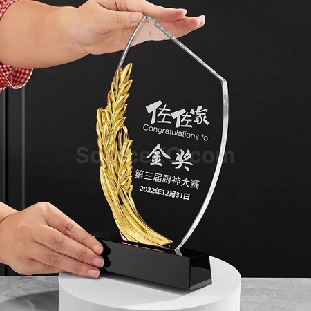 Gold, Silver, Bronze Crystal Trophy - Promotional Products, Promotional ...